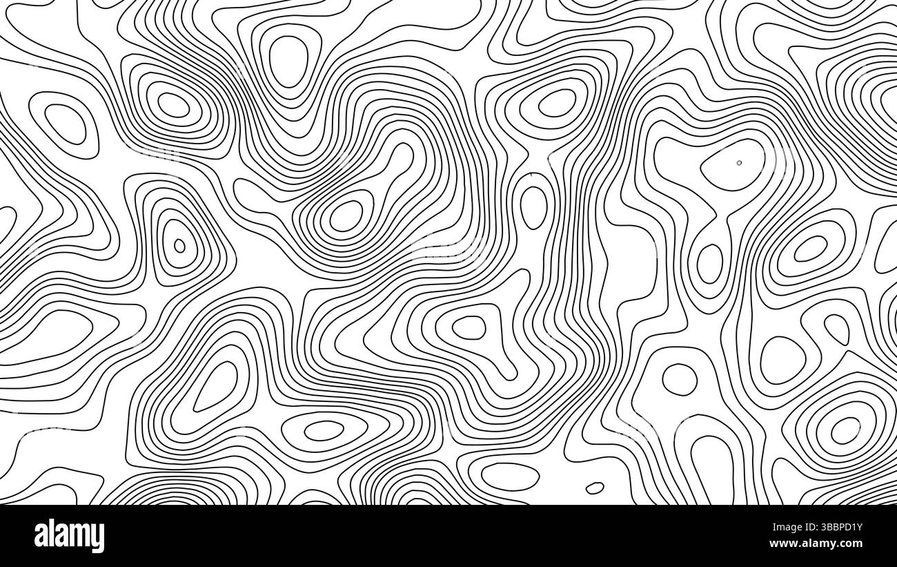 Elevation Style Contour Lines Art Background Stock Vector Image & Art ...