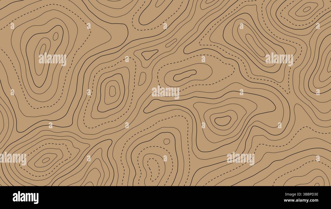 Tan Colored Contour Map Art Background Stock Vector Image & Art - Alamy