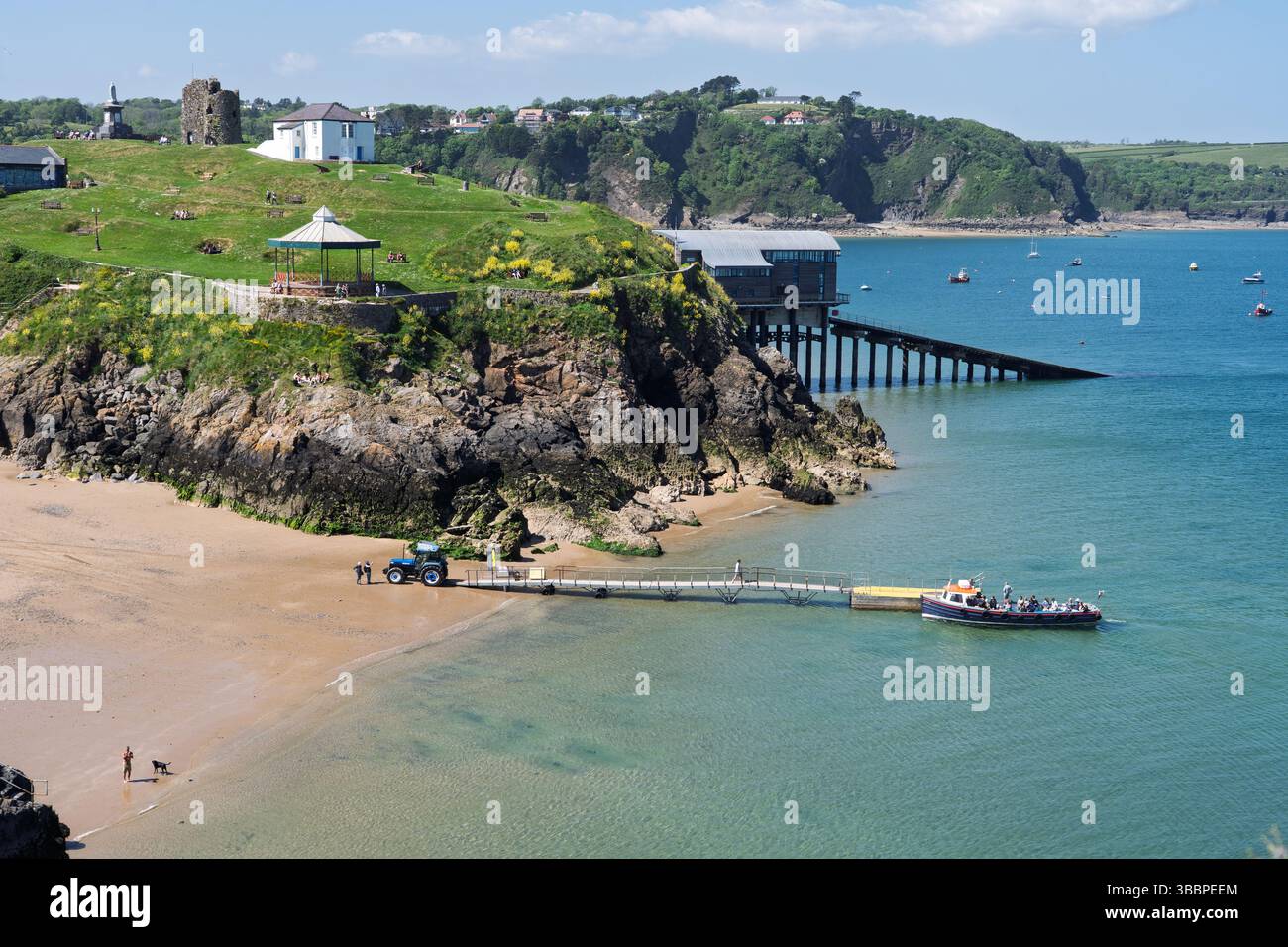 Castle Hill and Castle Beach, from the viewpoint of St Catherine's ...
