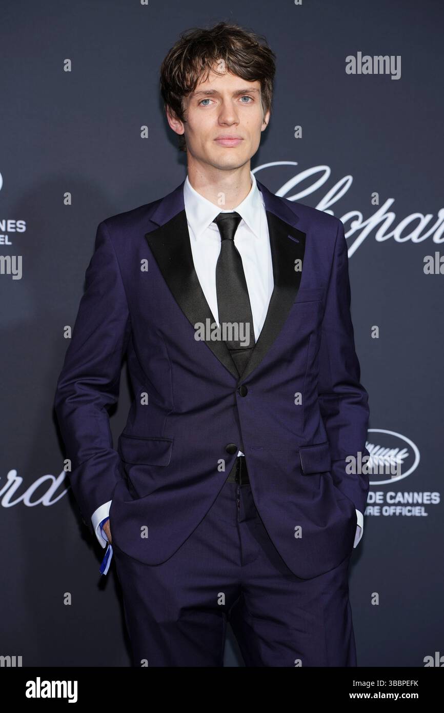 Oscar Lesage poses for photographers upon arrival at the The Trophee ...