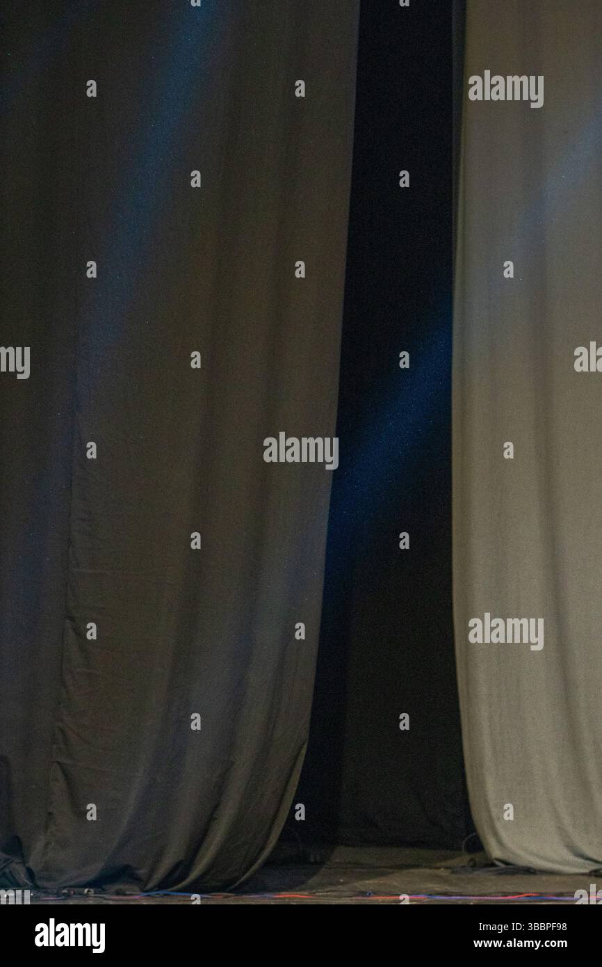 Theater Curtains – Balance and Contrast on Stage Stock Photo - Alamy