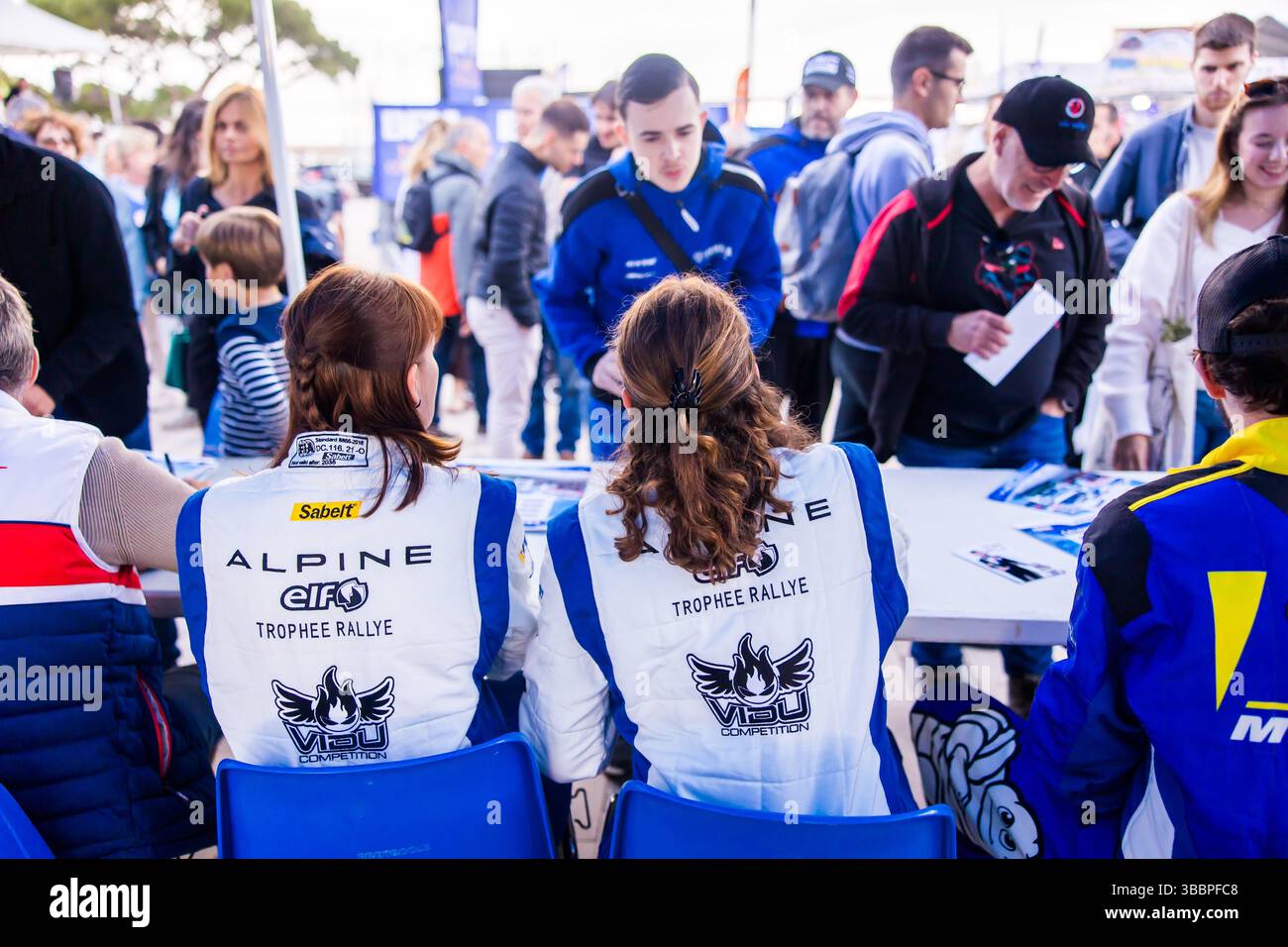 Antibes, France. 16th May, 2025. VIDUEIRA Mireille, REY Jeanne, Alpine A110 RGT, Team Bonneton ...
