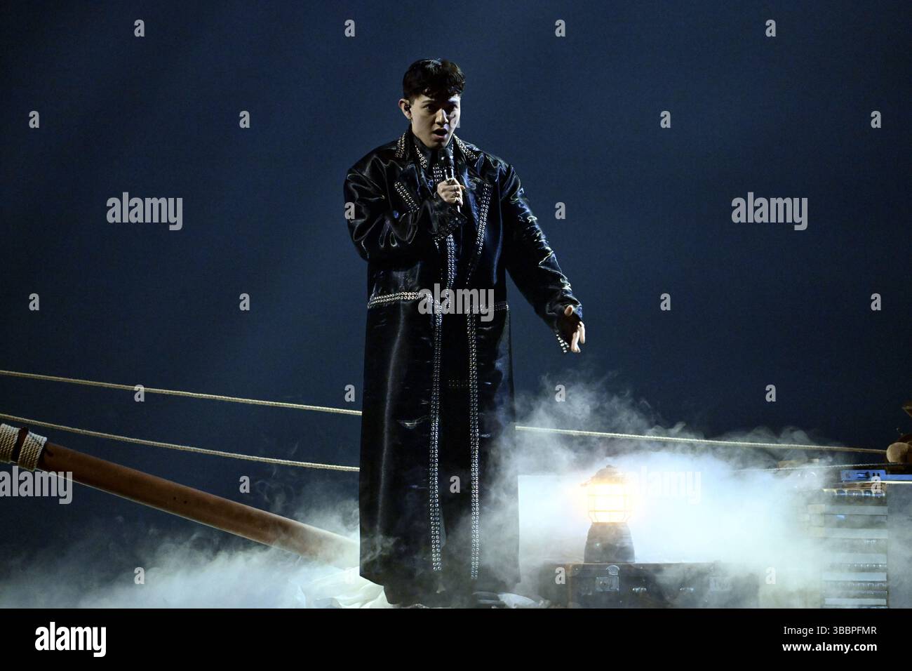 Basel, Switzerland. 16th May, 2025. Johannes Pietsch known as JJ representing Austria with the ...