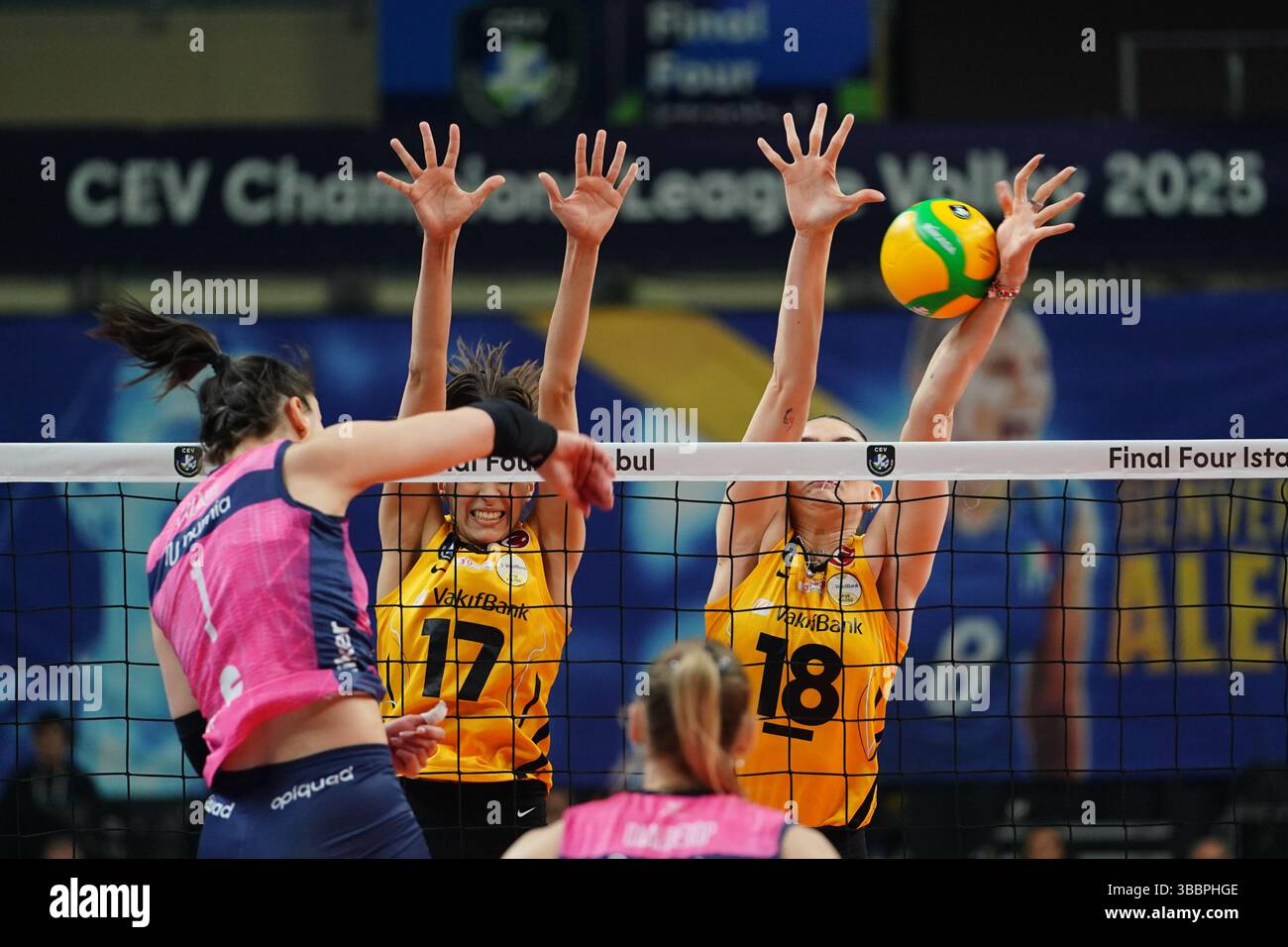 ISTANBUL, TURKIYE - MAY 04, 2025: Derya Cebecioglu and Zehra Gunes in ...