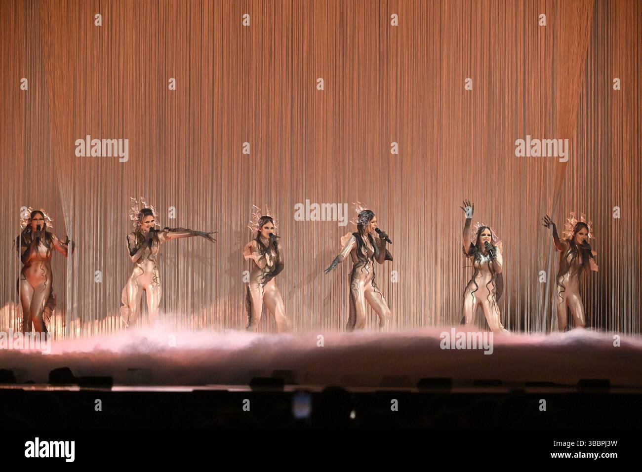 Basel, Switzerland. 16th May, 2025. Latvian group Tautumeitas ...