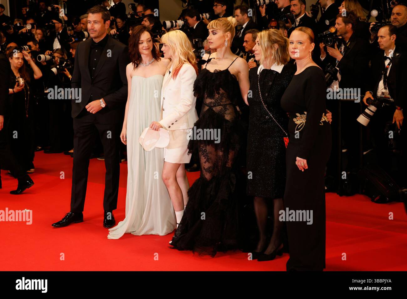 Charlie Carrick, from left, Esme Creed-Miles, Kristen Stewart, Imogen ...
