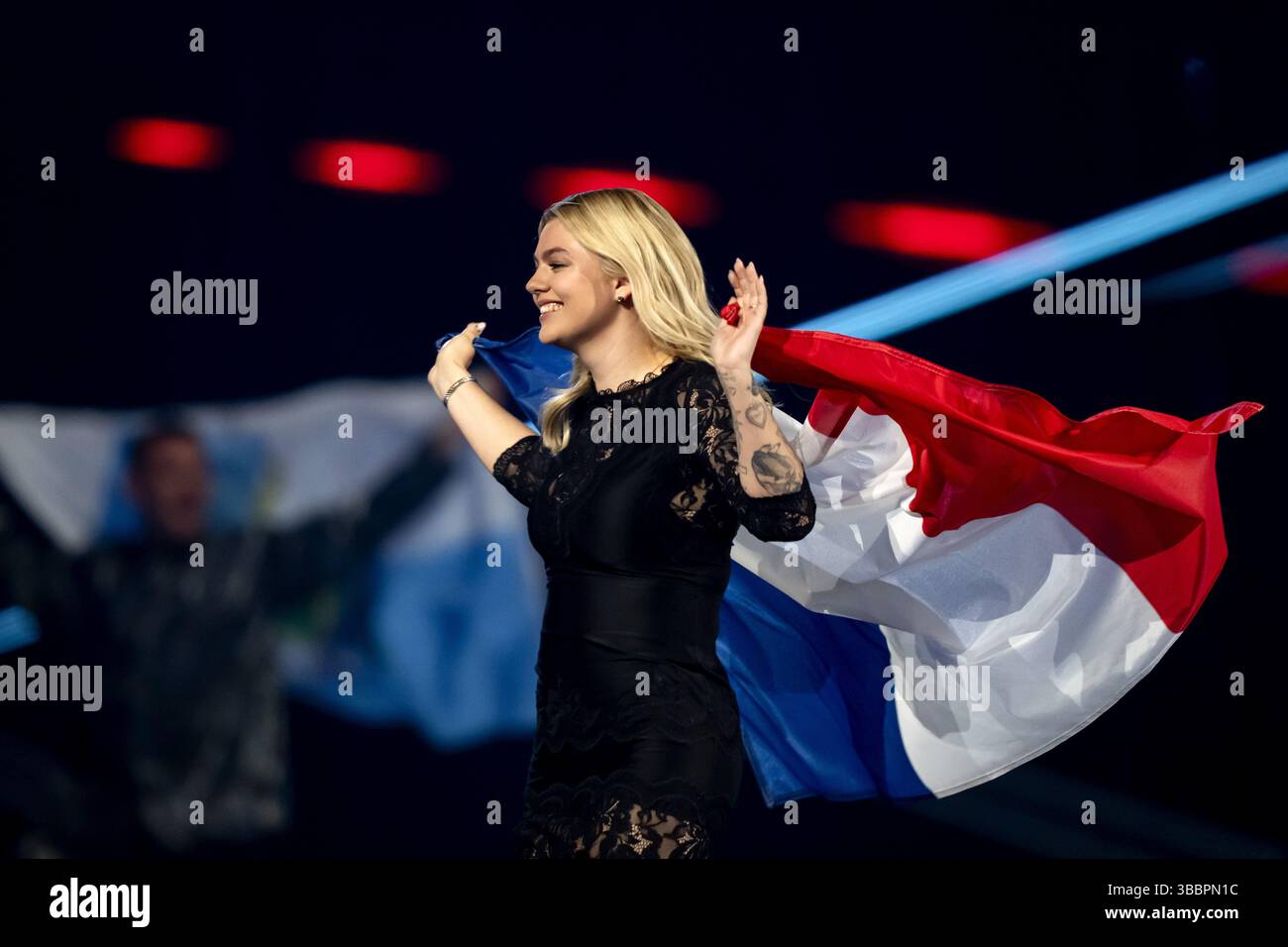 BASEL - Louane (Louane Emera) for France during the flag parade ahead ...