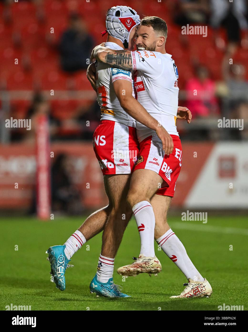 ST. HELENS, ENGLAND - 15 MAY 2025: George Whitby of St. Helens ...