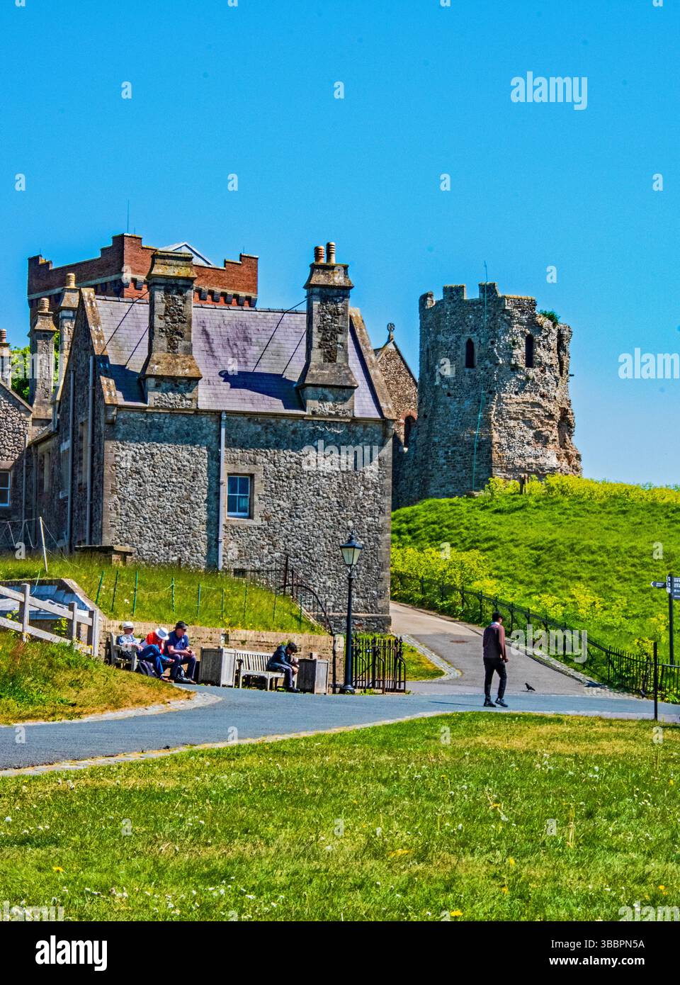 The Roman Lighthouse at Dover Castle, Dover, Kent England Stock Photo ...