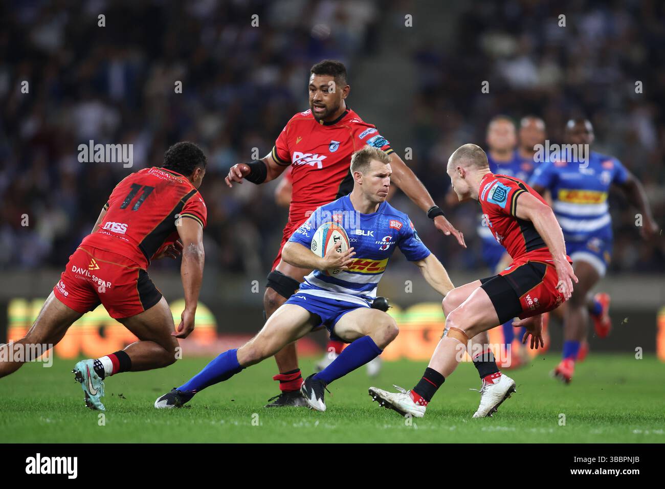 CAPE TOWN, SOUTH AFRICA - MAY 16: Paul de Wet of DHL Stormers in action ...