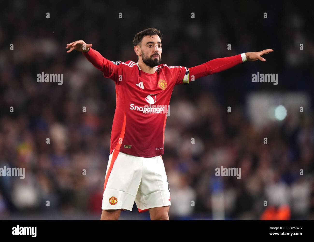 Manchester United's Bruno Fernandes during the Premier League match at ...