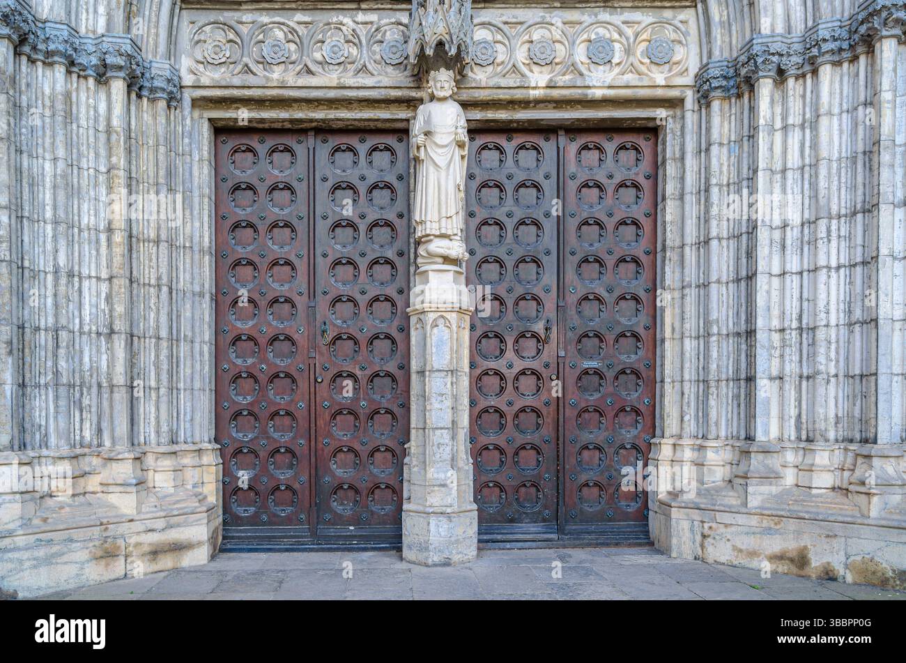 Architectural detail of Uppsala Cathedral, a Gothic Lutheran church in ...
