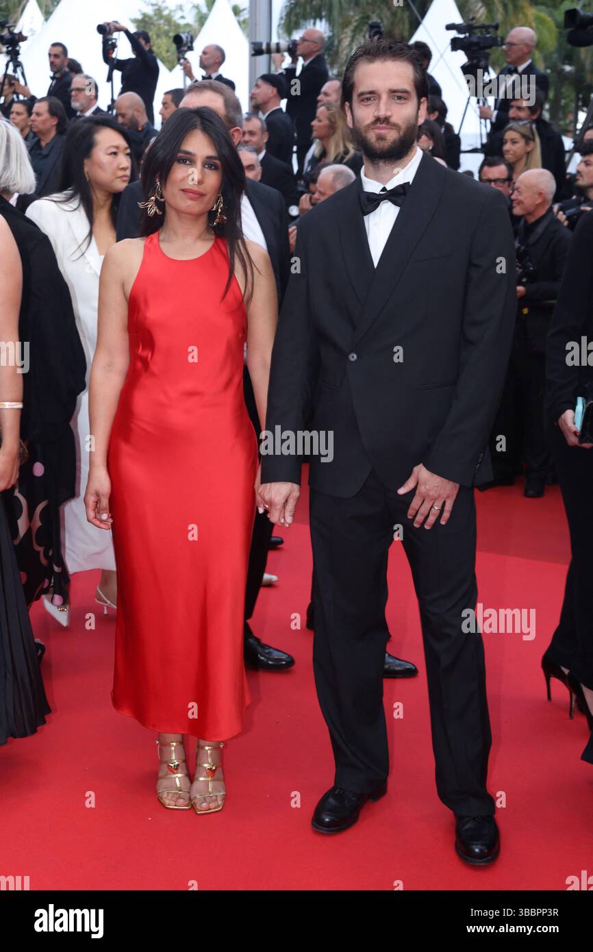 Cannes France 16th May 2025 Emilie Tran Nguyen And Maxime Darquier Cannes France 16th May 2025 Emilie Tran Nguyen And Maxime Darquier