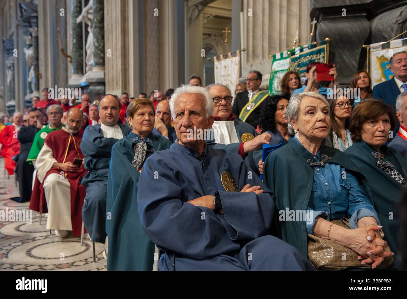 Rome, Italy May 16, 2025: Welcome meeting of Rome's brotherhoods to ...
