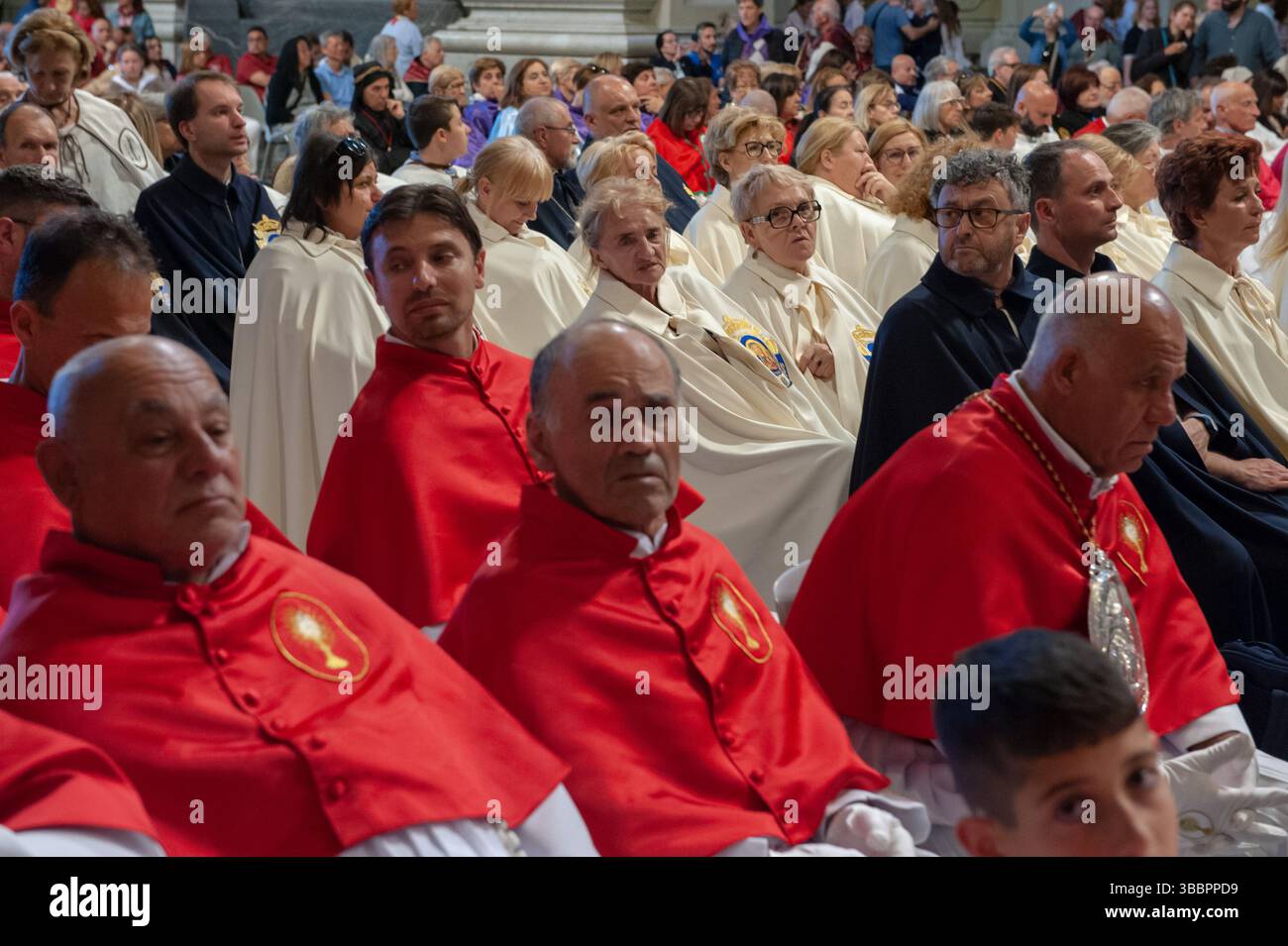 Rome, Italy May 16, 2025: Welcome meeting of Rome's brotherhoods to ...