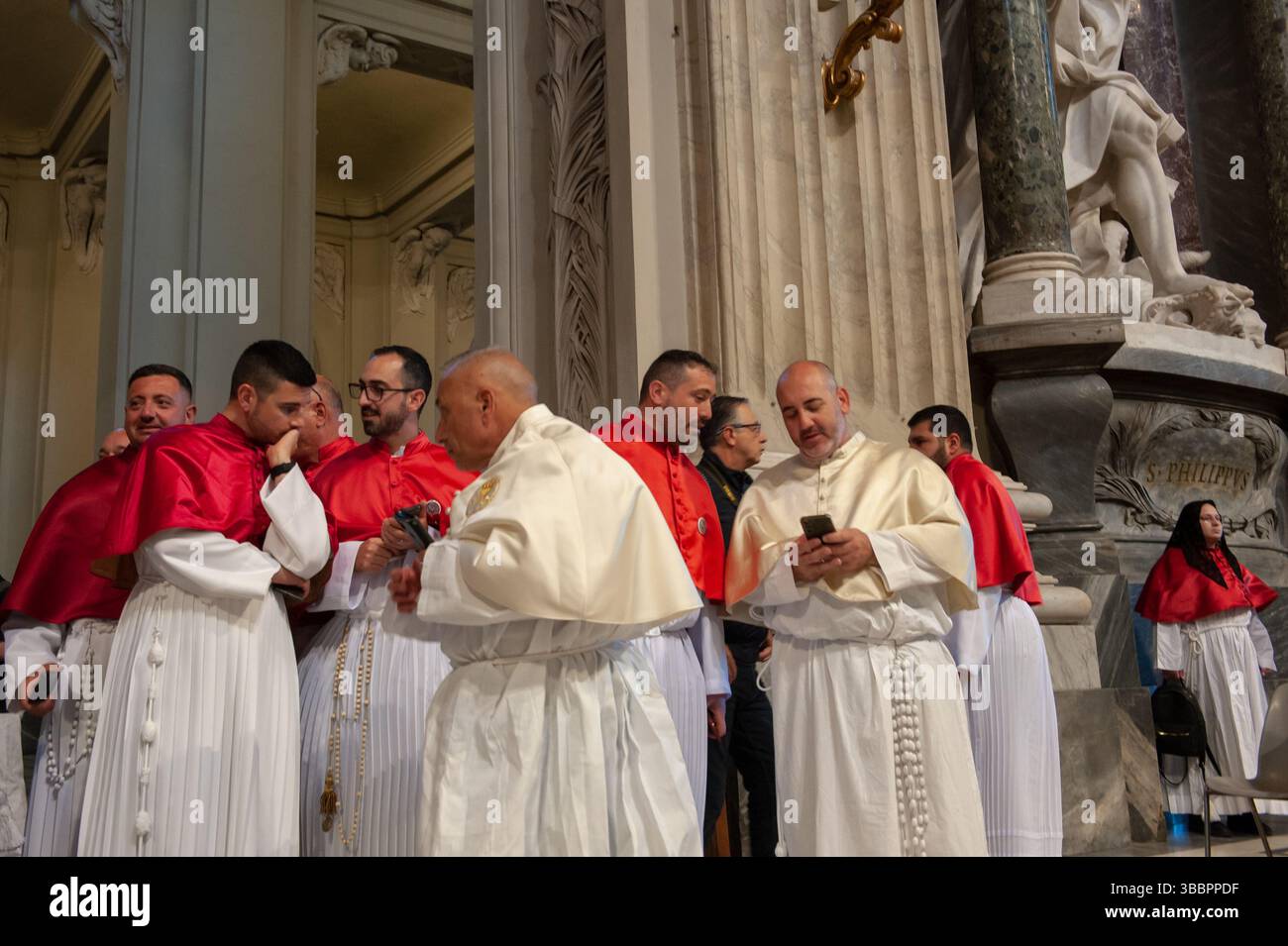 Rome, Italy May 16, 2025: Welcome meeting of Rome's brotherhoods to ...