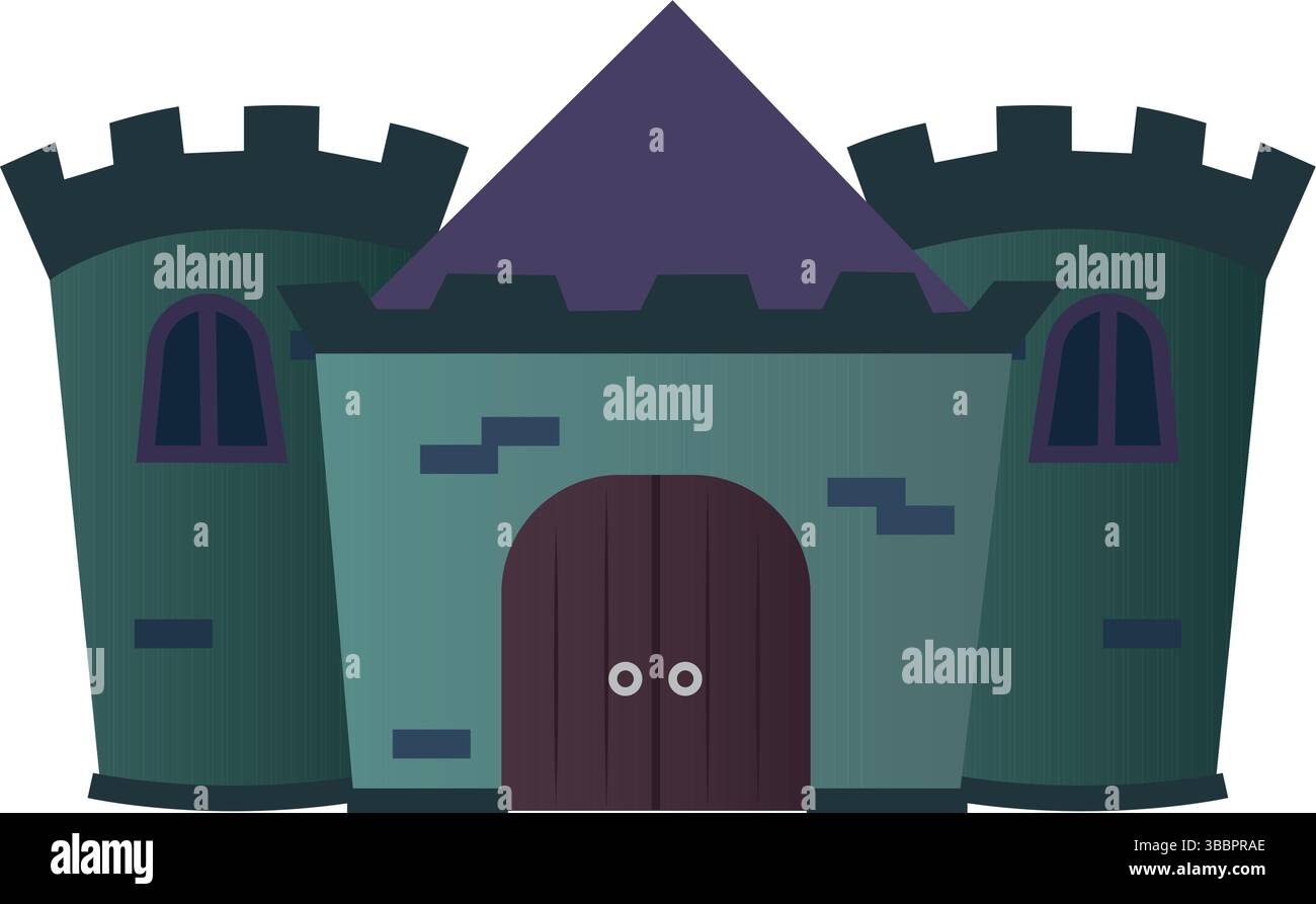 Cartoon medieval castle. Vector illustration Stock Vector Image & Art ...