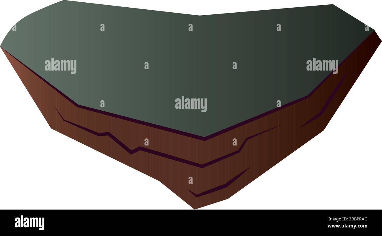 Floating island base. Vector illustration Stock Vector Image & Art - Alamy