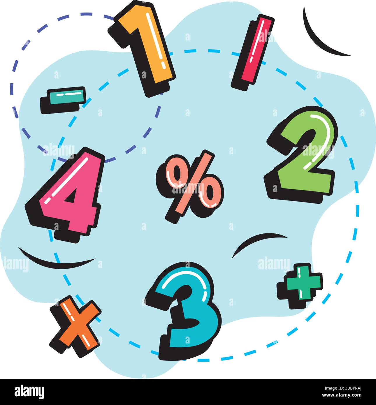 Colorful math symbols. Vector illustration Stock Vector Image & Art - Alamy