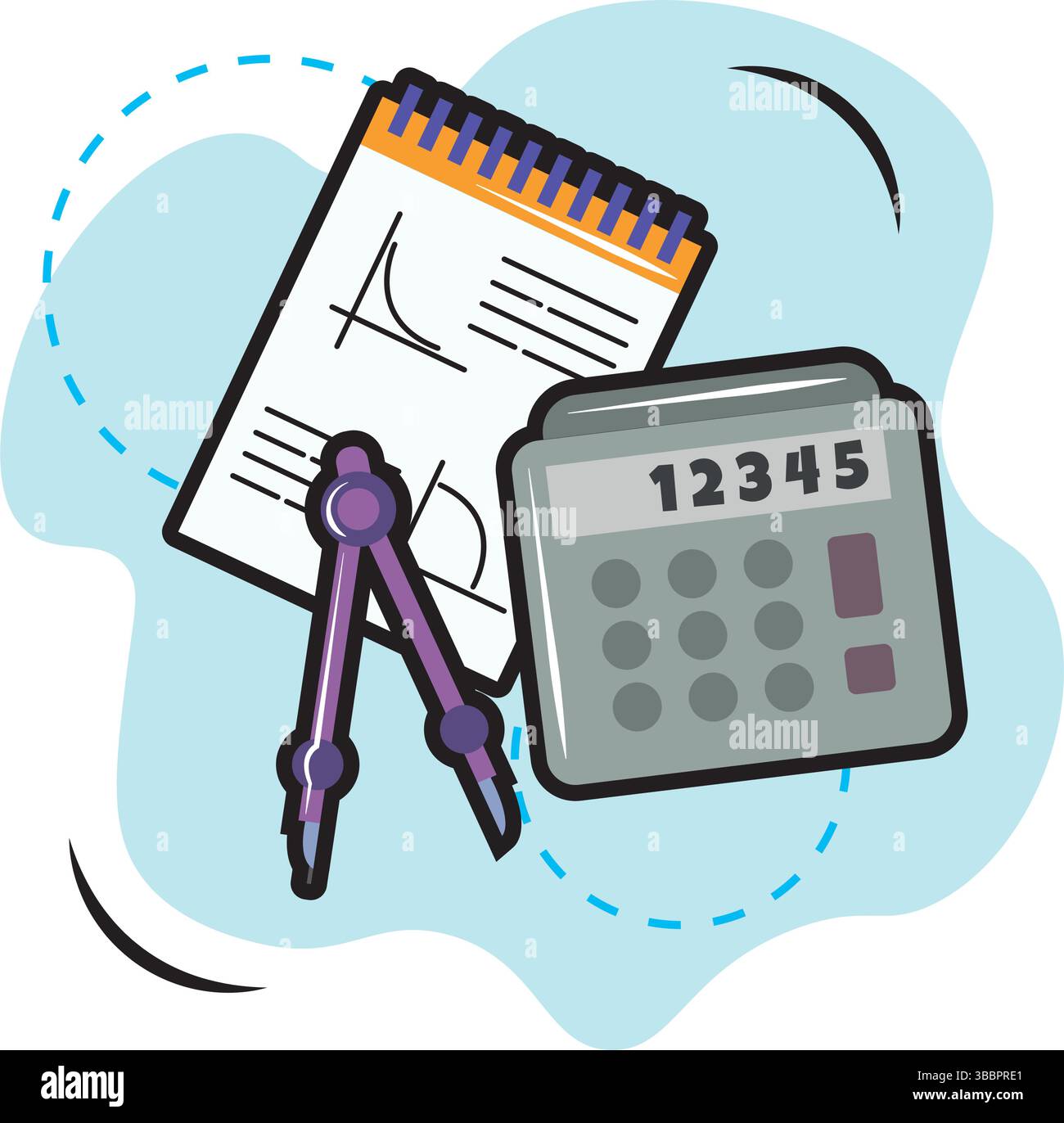 Graphing calculator set. Vector illustration Stock Vector Image & Art ...