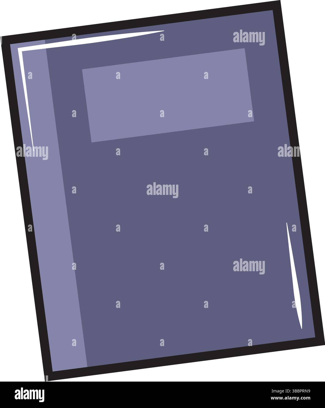 Purple school notebook cover. Vector illustration Stock Vector Image ...