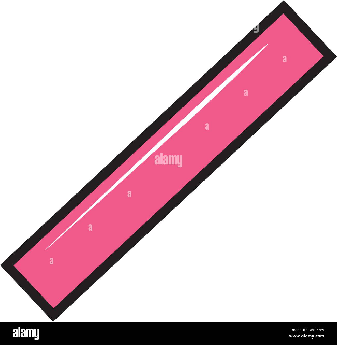 Pink flat school ruler. Vector illustration Stock Vector Image & Art ...