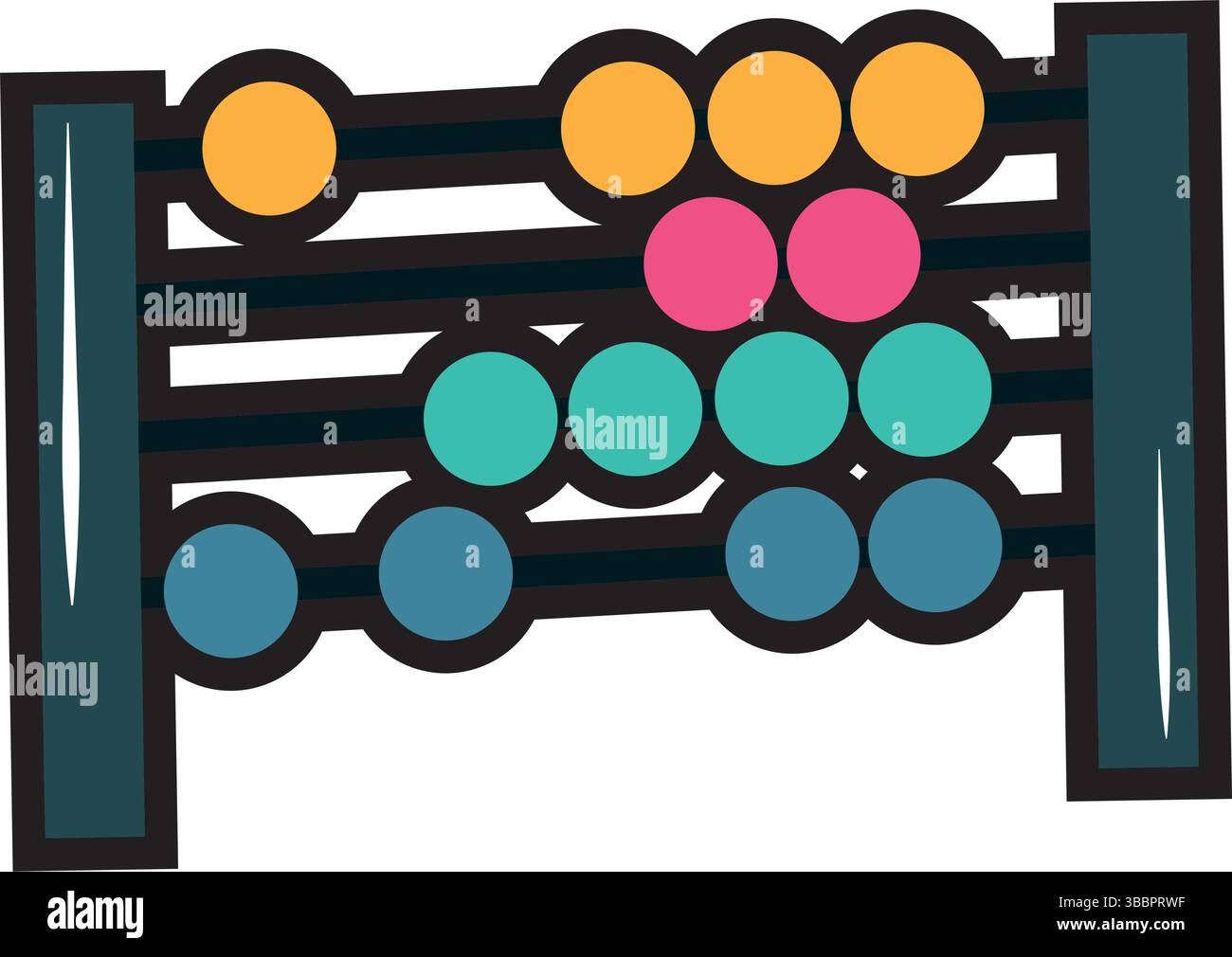 Colorful cartoon abacus toy. Vector illustration Stock Vector Image ...