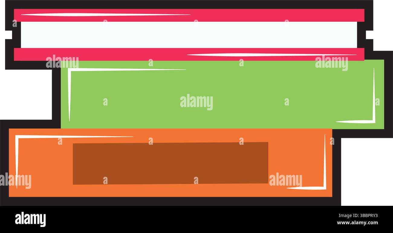 Stack of school books. Vector illustration Stock Vector Image & Art - Alamy