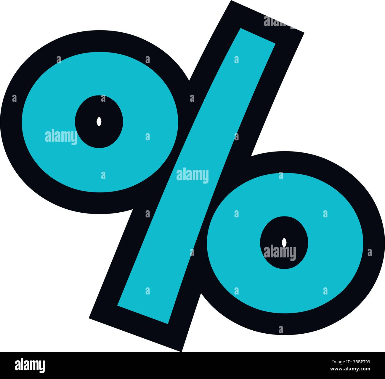 Blue percent icon bold. Vector illustration Stock Vector Image & Art ...