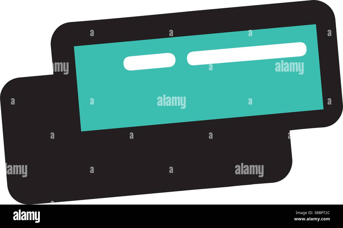 Blue rectangle bold shape Stock Vector Images - Alamy