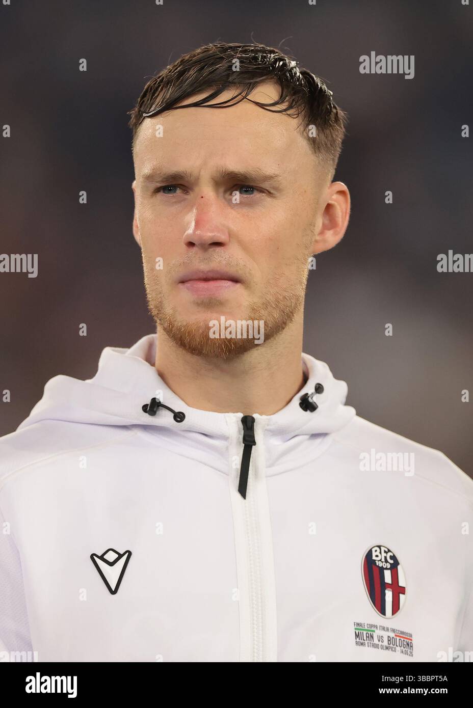 Rome, Italy. 14th May, 2025. Sam Beukema of Bologna FC looks on during ...