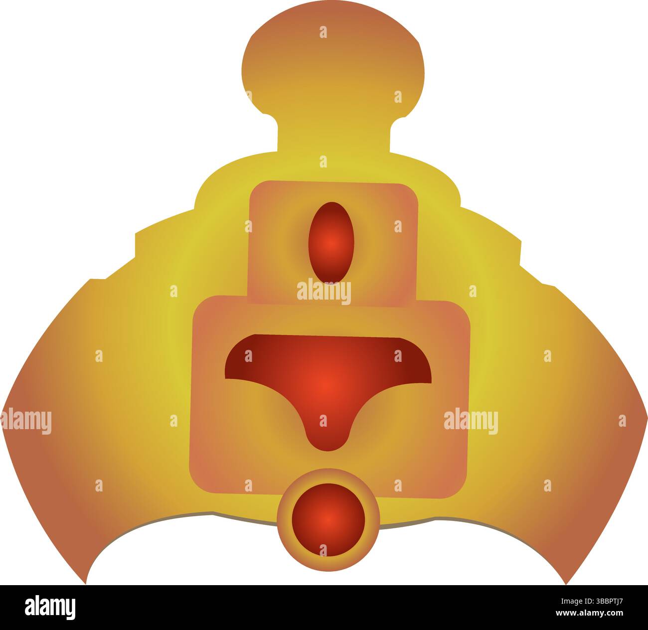 Golden hindu crown design. Vector illustration Stock Vector Image & Art ...