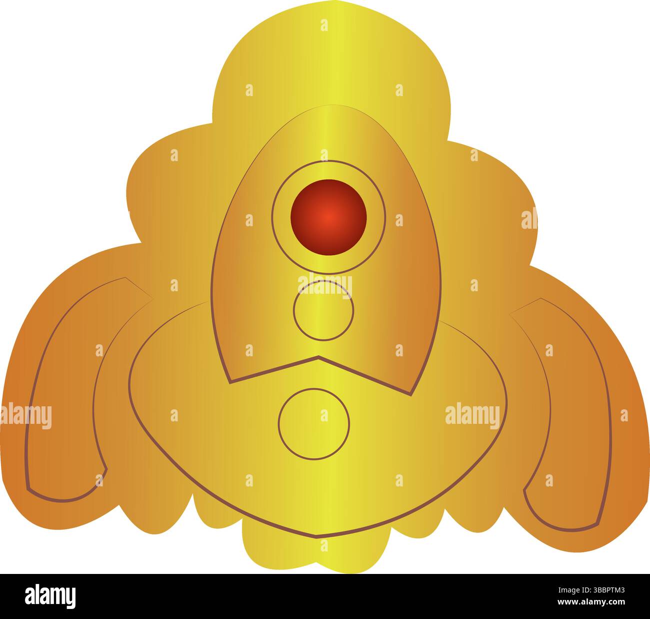 Golden hindu crown design. Vector illustration Stock Vector Image & Art ...