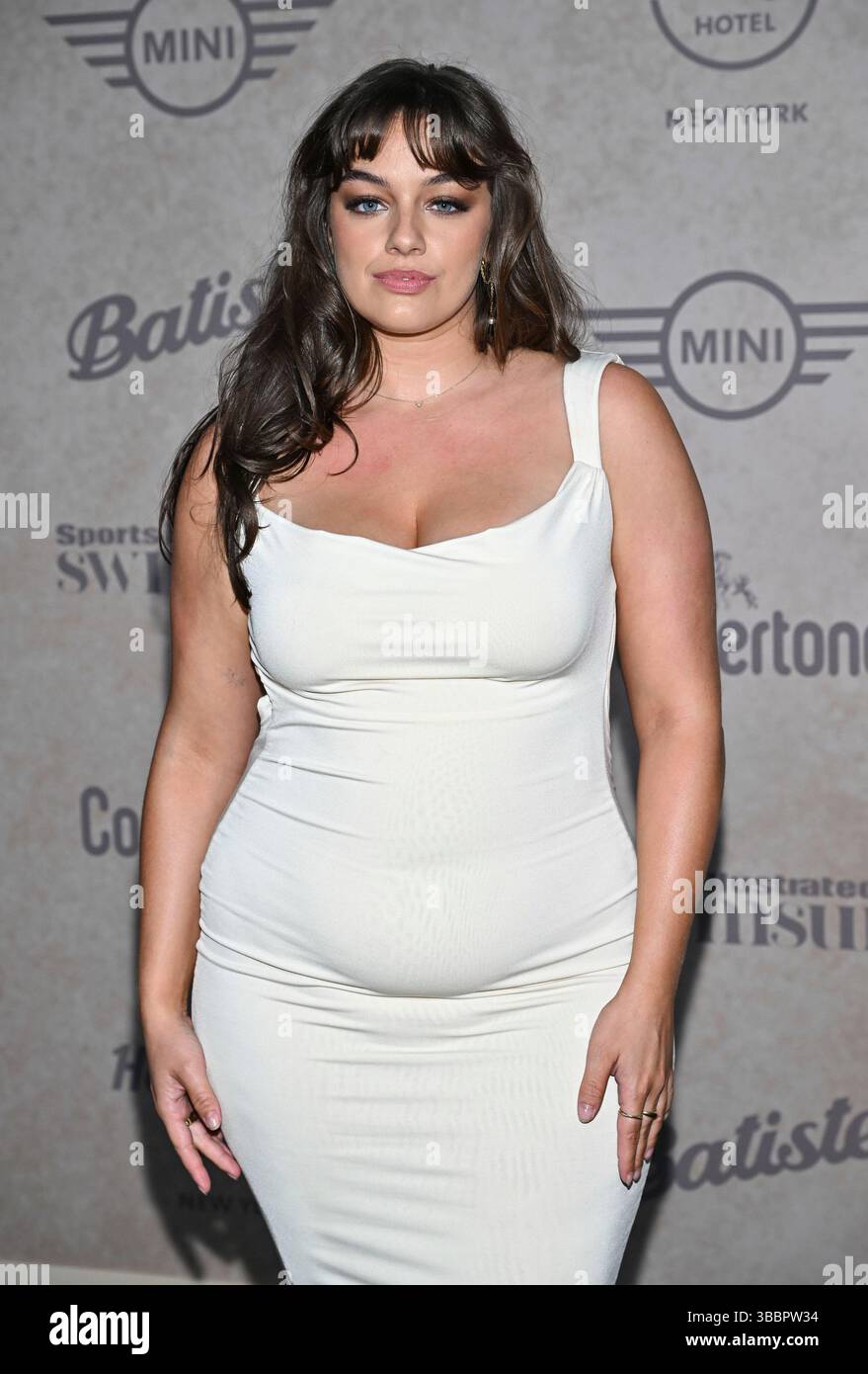 Sixtine Rouyre attends the Sports Illustrated Swimsuit Edition launch ...