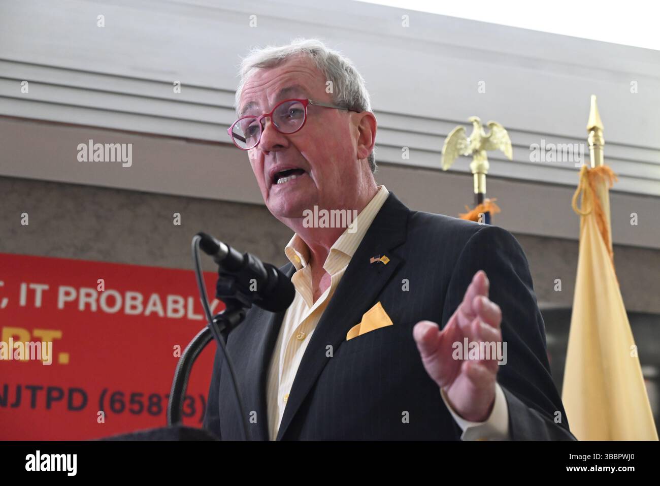 Newark, United States. 15th May, 2025. Governor of New Jersey Phil ...