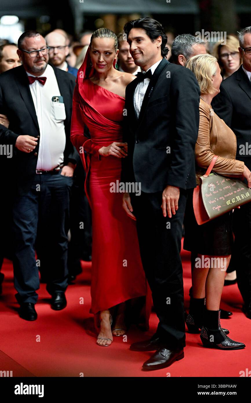 Petra Němcová and Benjamin Larretche attending the screening of Bono ...