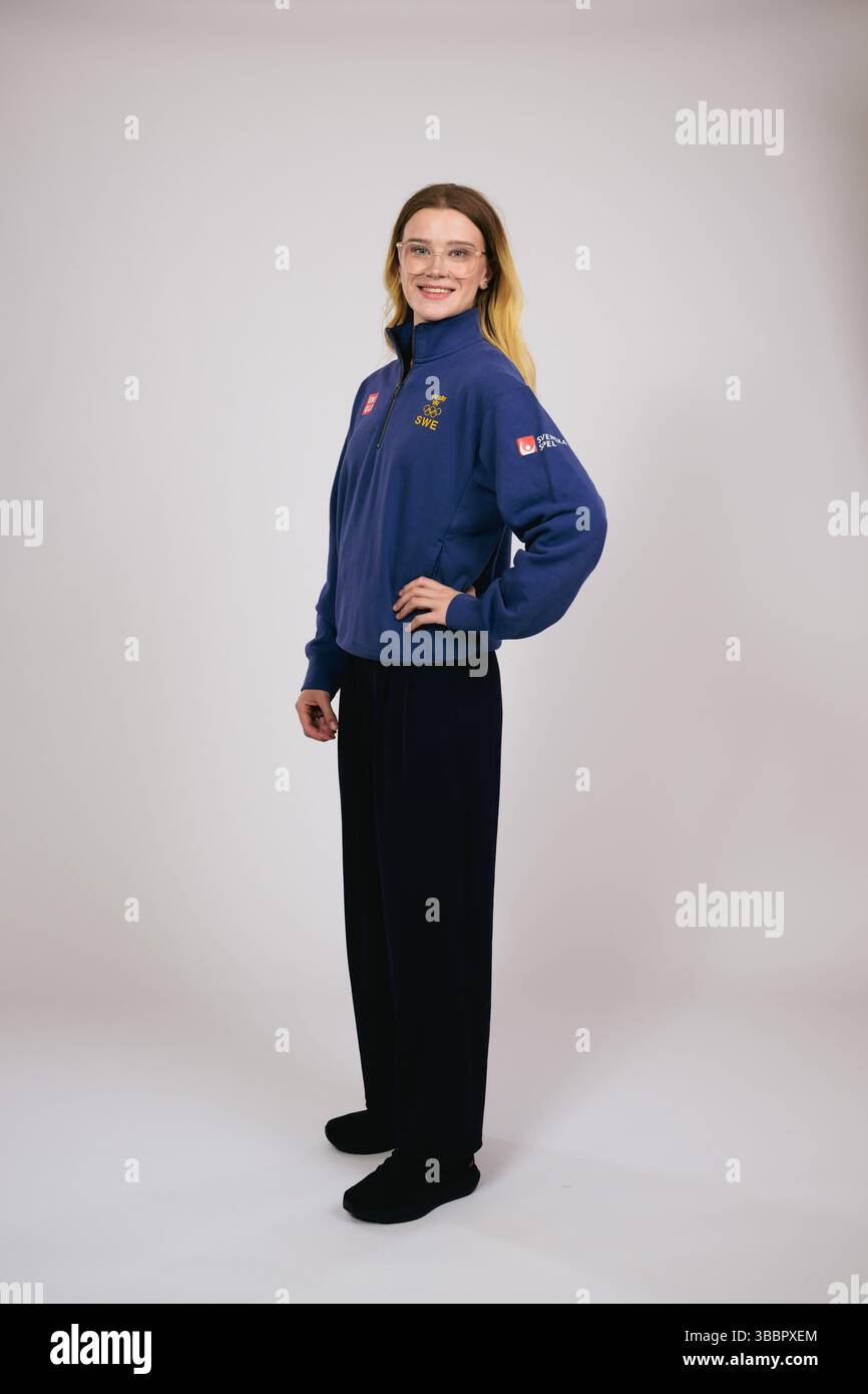 250516 Curling athlete Isabella Wranå of Sweden poses for a portrait ...