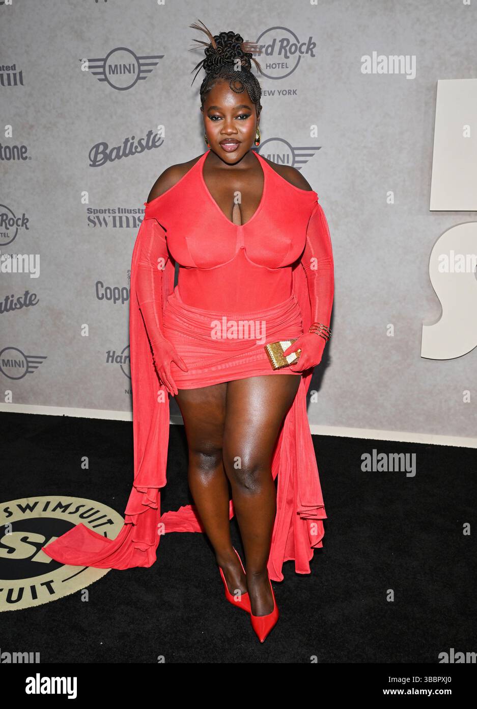 Achieng Agutu attends the Sports Illustrated Swimsuit Edition launch ...