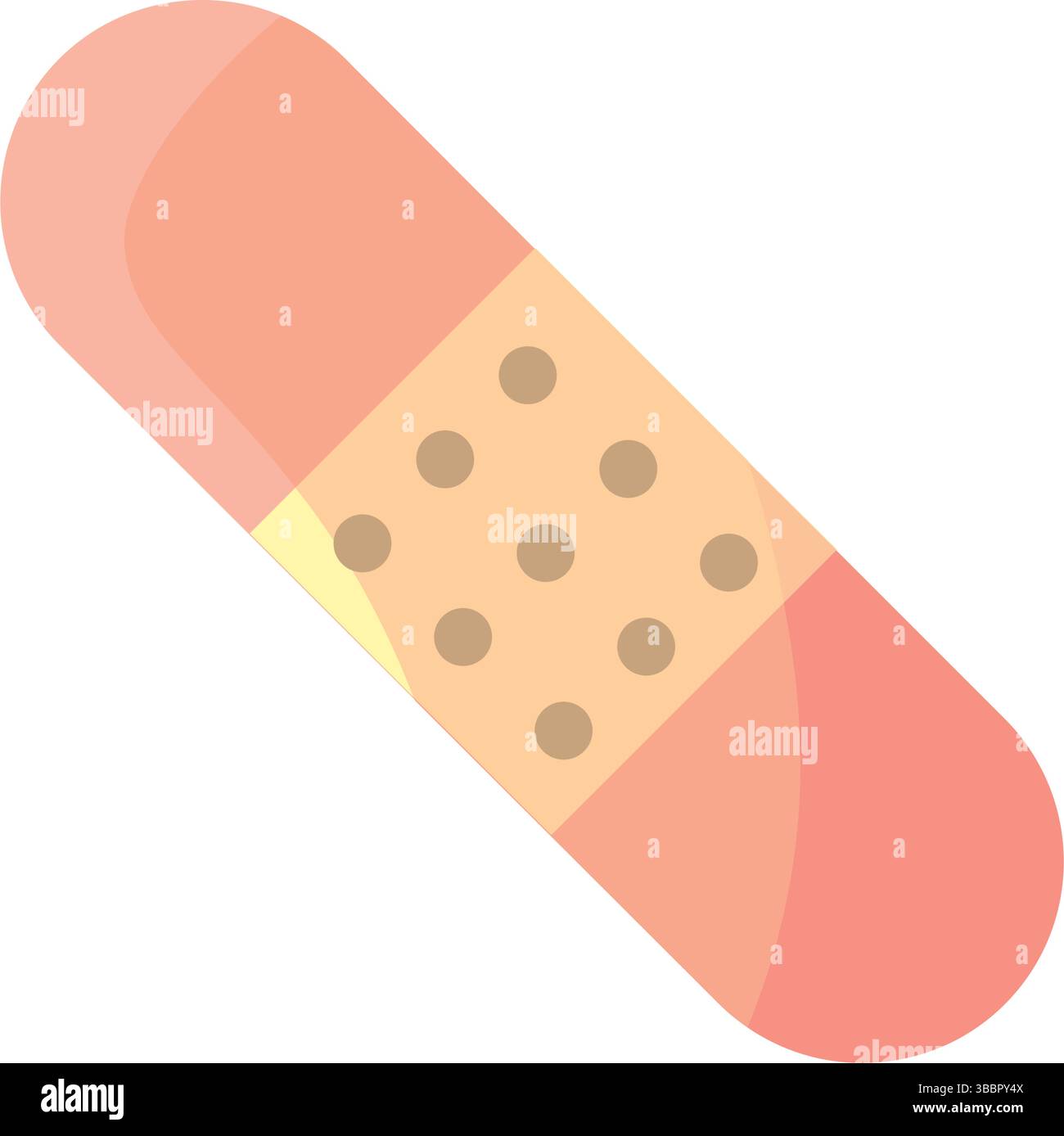 Cartoon adhesive bandage strip. Vector illustration Stock Vector Image ...