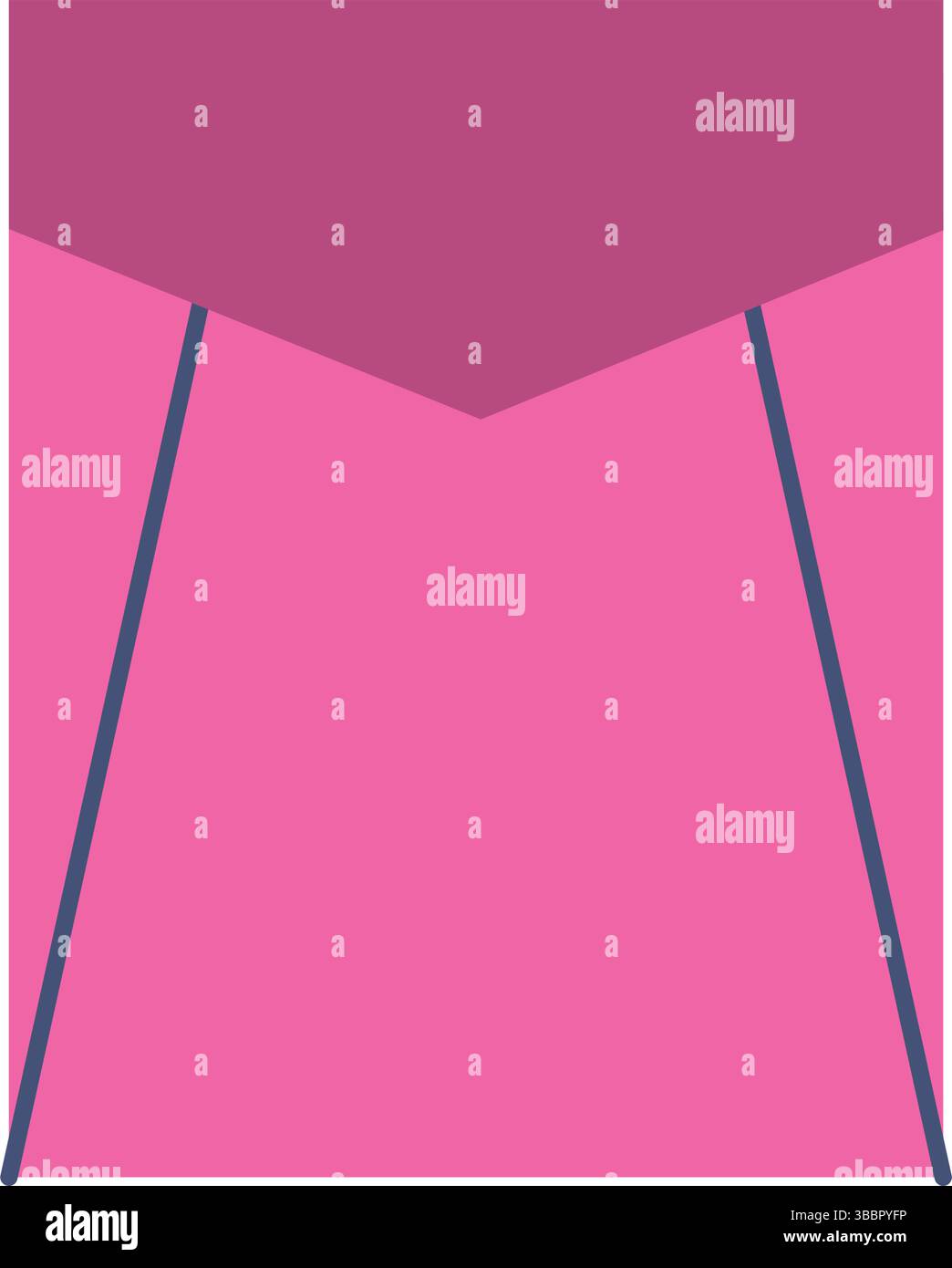 Vertical pink envelope icon. Vector illustration Stock Vector Image ...