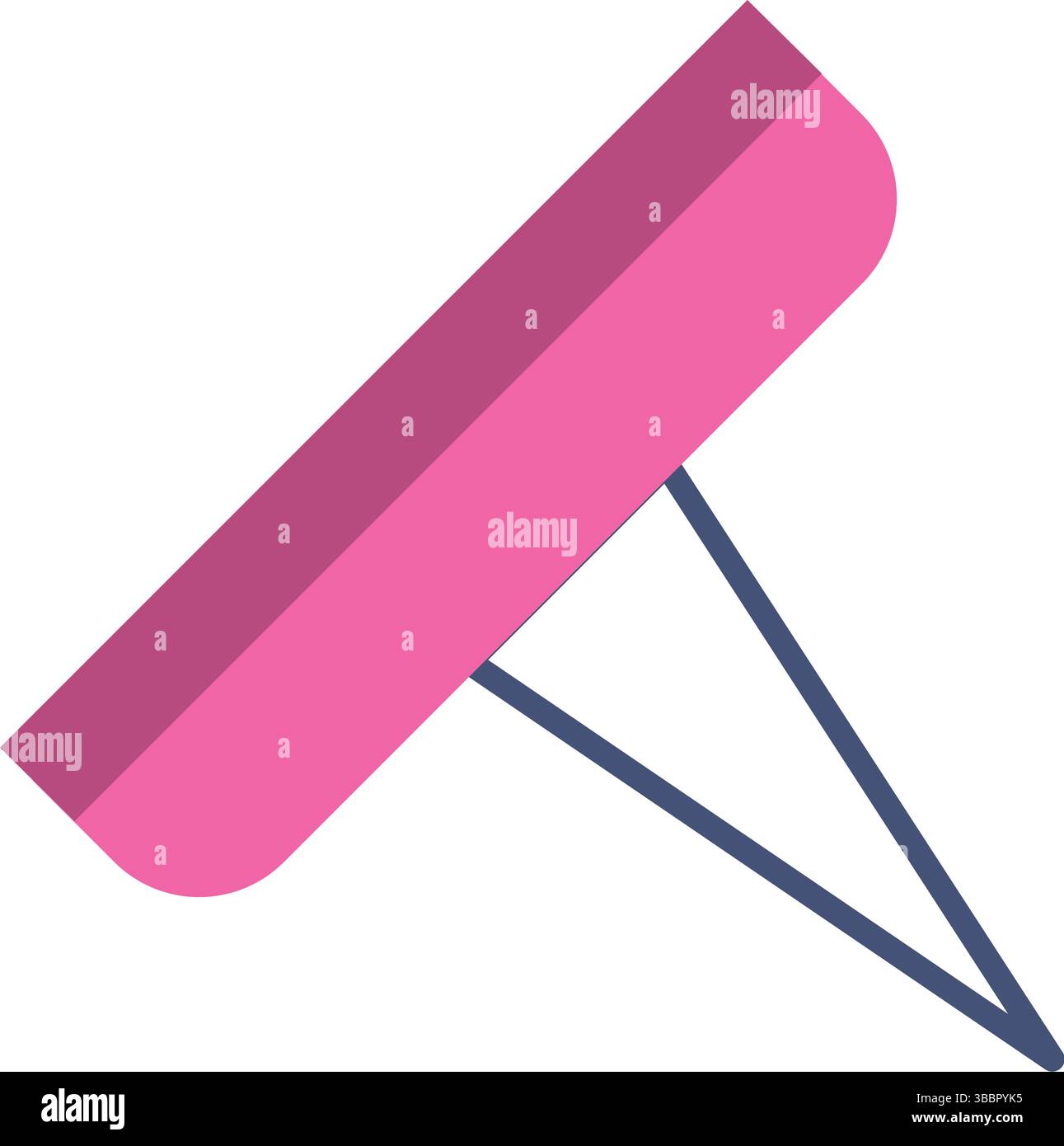 Pink push pin with shadow. Vector illustration Stock Vector Image & Art ...
