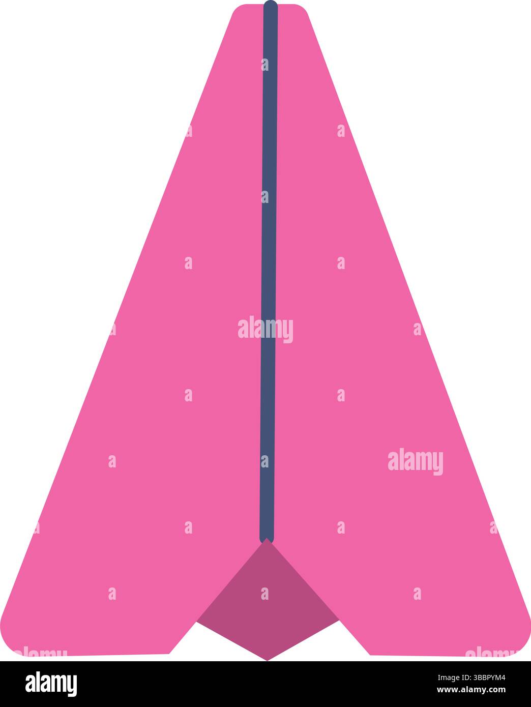 Pink vertical paper plane. Vector illustration Stock Vector Image & Art ...
