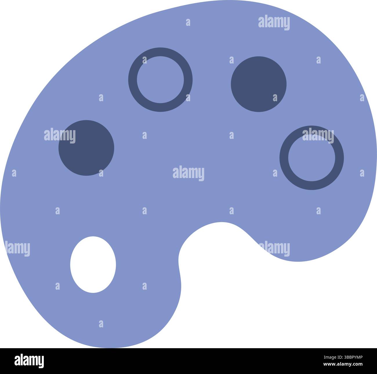 Blue artist palette icon. Vector illustration Stock Vector Image & Art ...