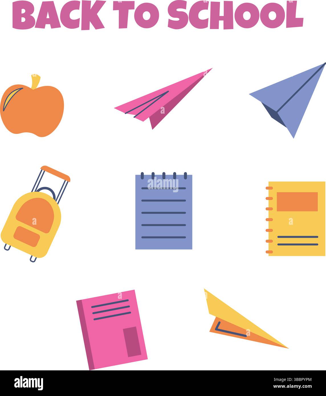 Back to school icon set. Vector illustration Stock Vector Image & Art ...