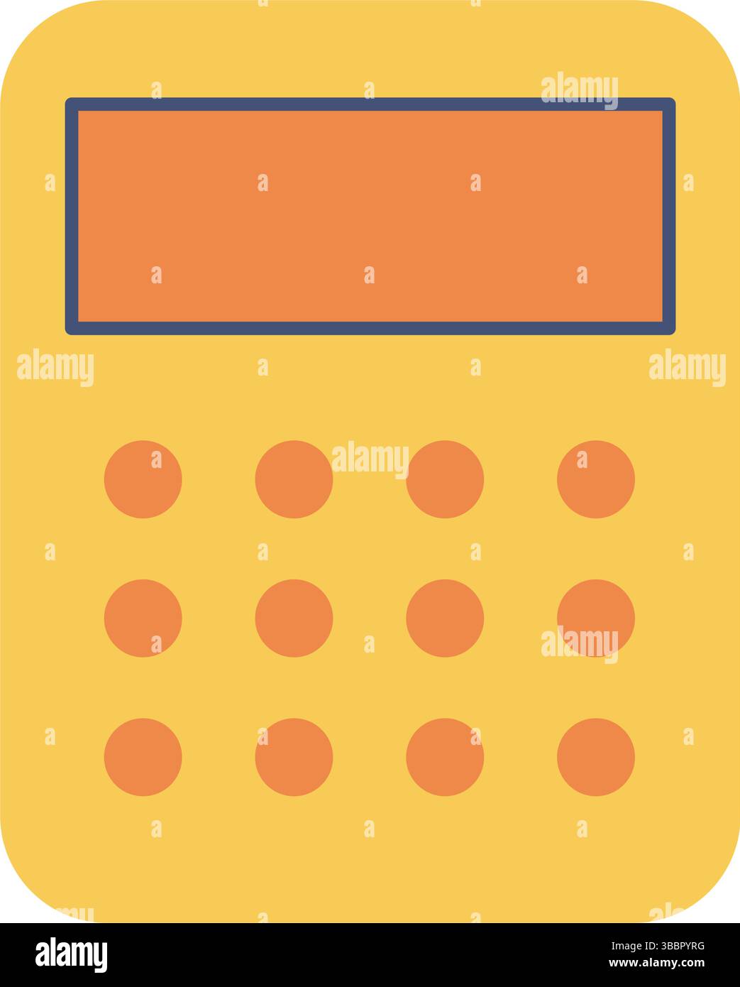 Yellow calculator icon. Vector illustration Stock Vector Image & Art ...