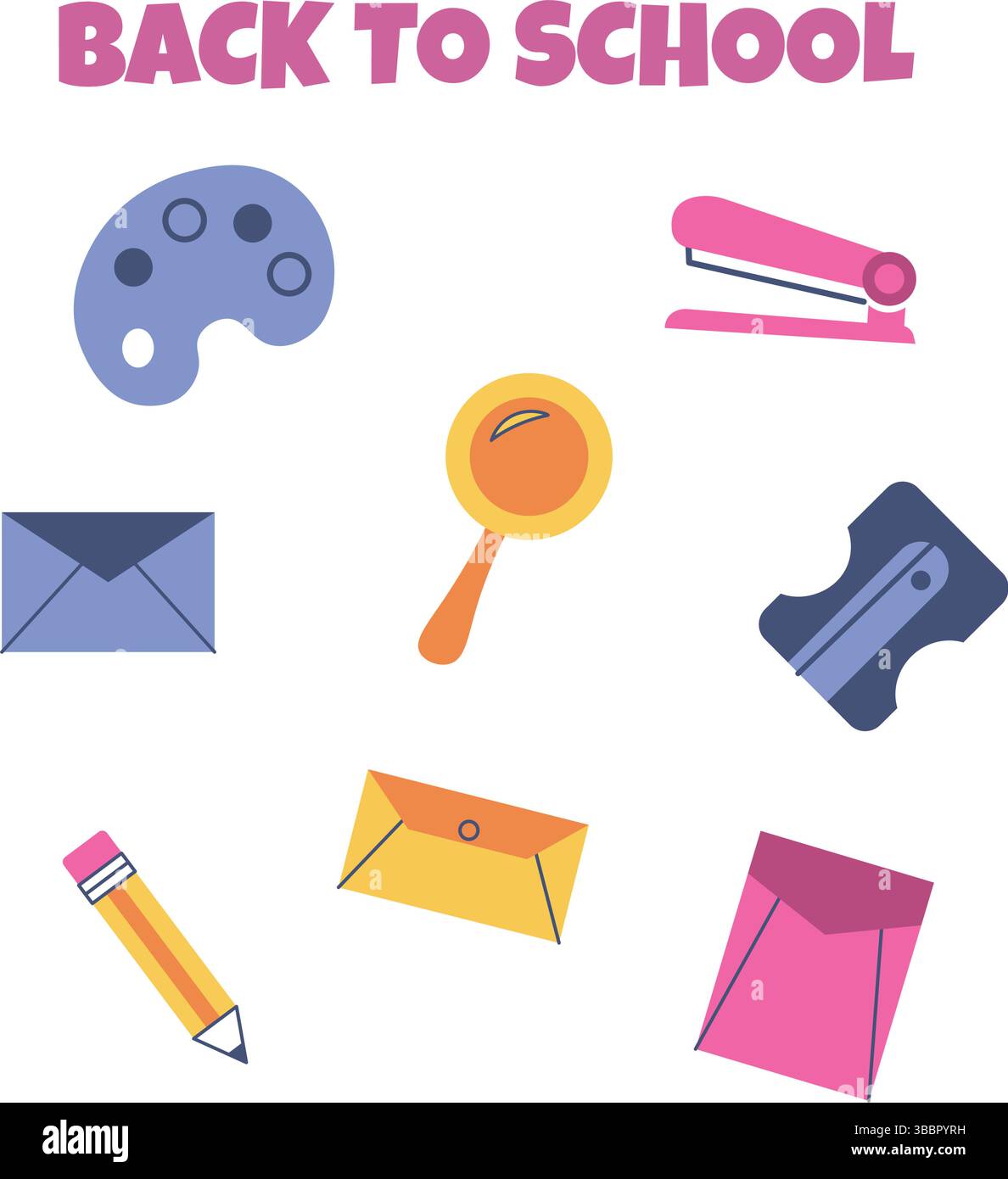 Back to school icon set. Vector illustration Stock Vector Image & Art ...