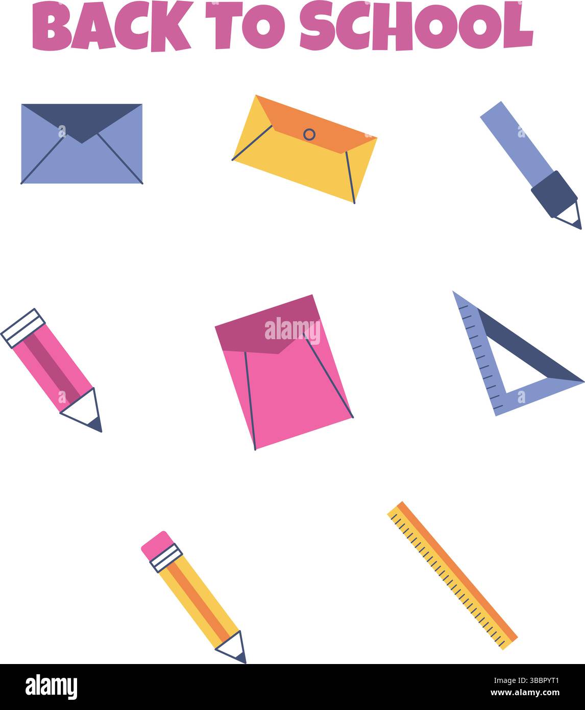 Back to school icon set. Vector illustration Stock Vector Image & Art ...