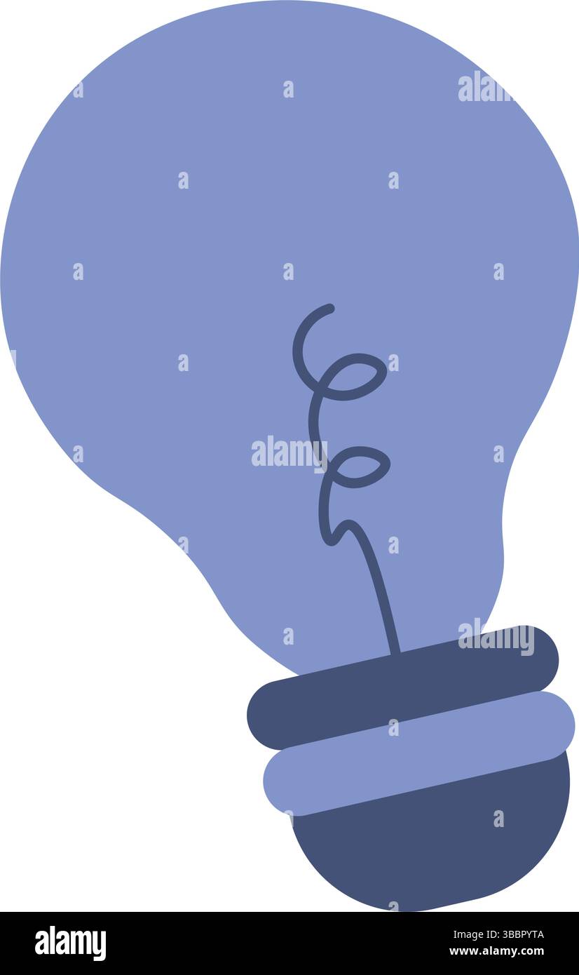 Blue light bulb icon. Vector illustration Stock Vector Image & Art - Alamy
