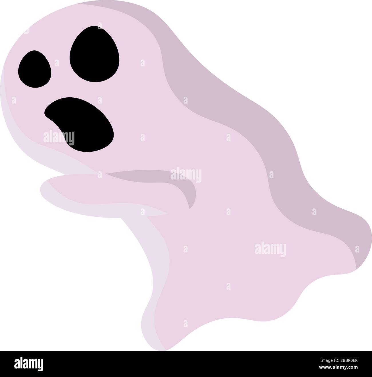Angry cartoon ghost face. Vector illustration Stock Vector Image & Art ...