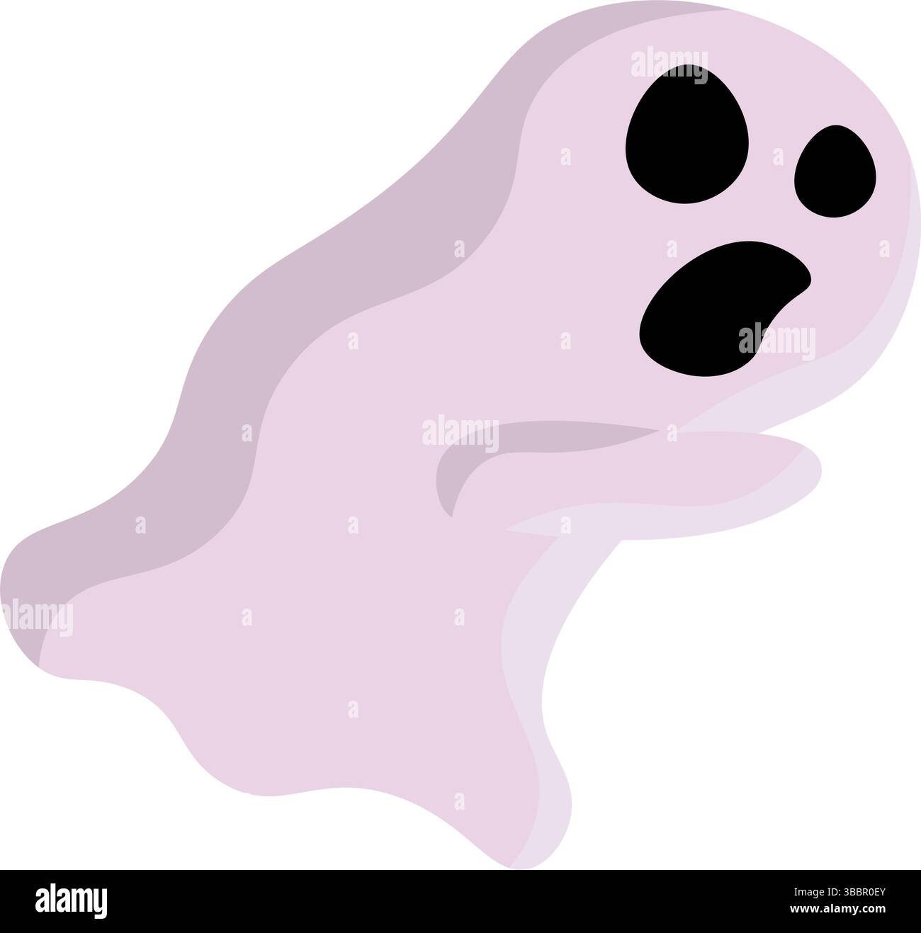 Angry cartoon ghost face. Vector illustration Stock Vector Image & Art ...